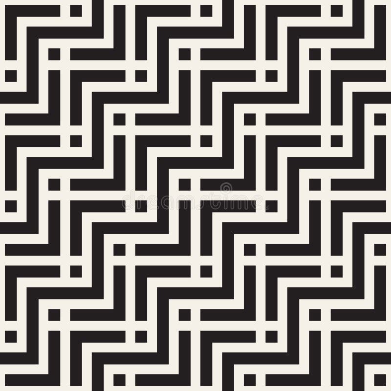 Vector Seamless Lines Mosaic Pattern. Modern Stylish Abstract Texture ...