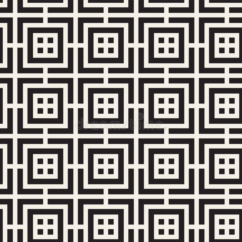 Vector Seamless Lines Mosaic Pattern. Modern Stylish Abstract Texture ...