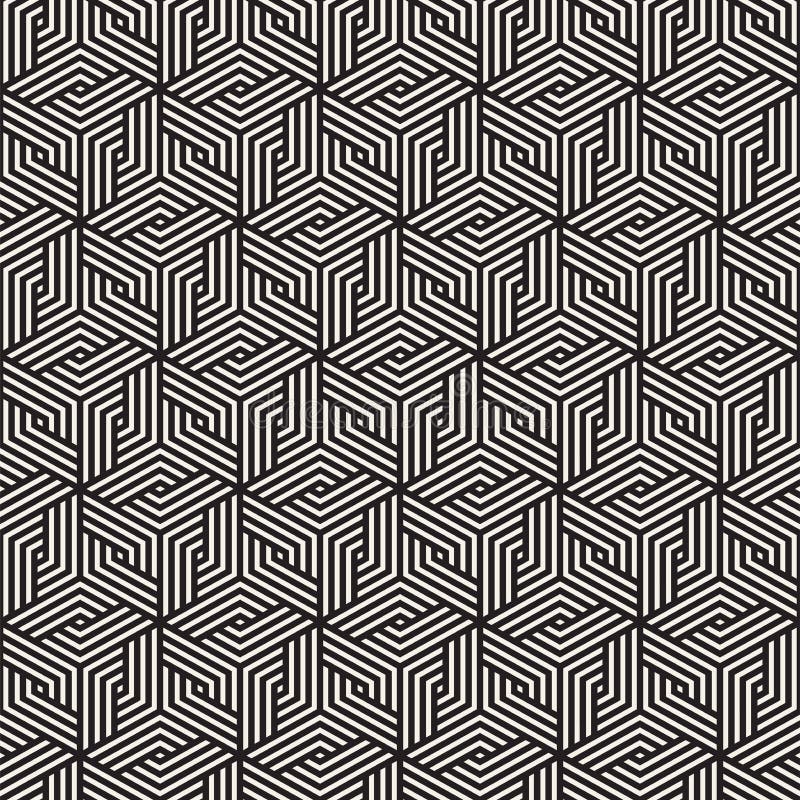 Vector Seamless Lines Mosaic Pattern. Modern Stylish Abstract Texture ...