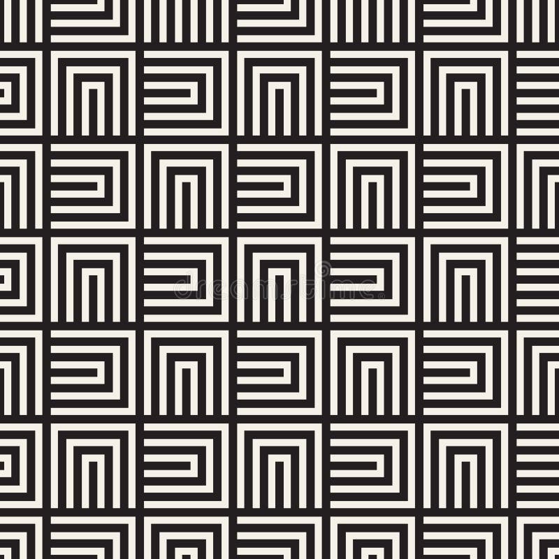 Vector Seamless Lines Mosaic Pattern. Modern Stylish Abstract Texture ...