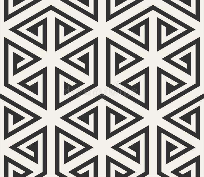 Vector Seamless Lines Pattern. Modern Stylish Triangle Shapes Texture ...