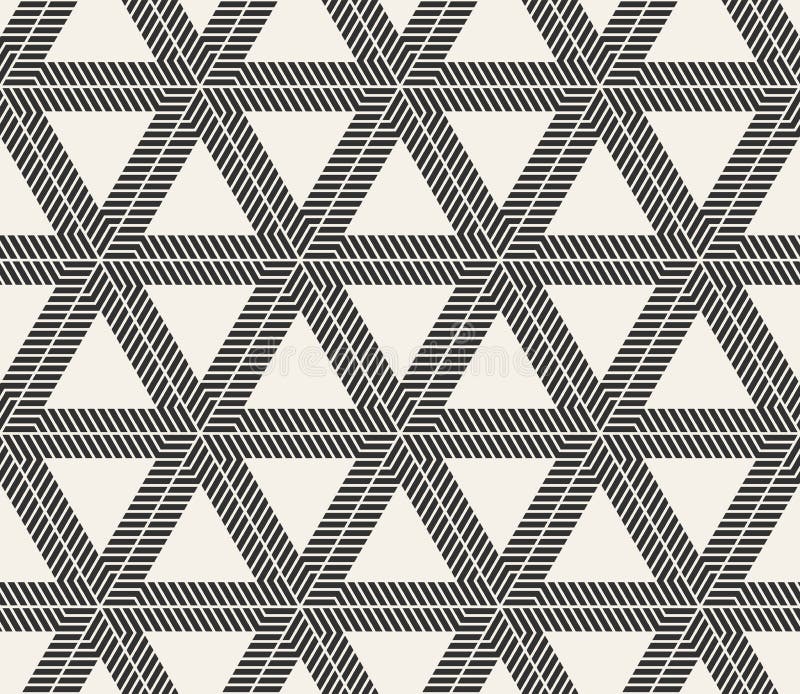 Vector Seamless Lines Pattern. Modern Stylish Triangle Shapes Texture ...