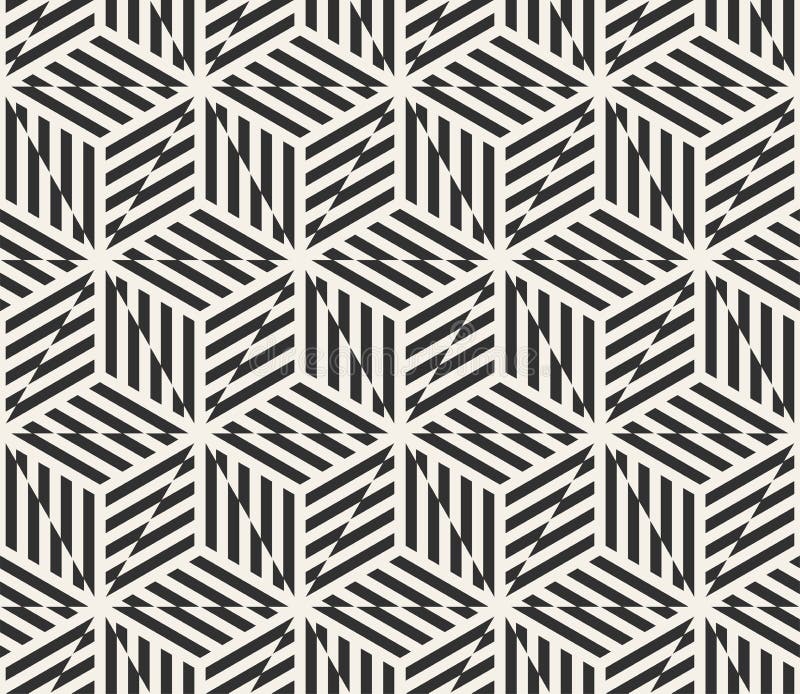 Vector Seamless Lines Pattern. Modern Stylish Triangle Shapes Texture ...