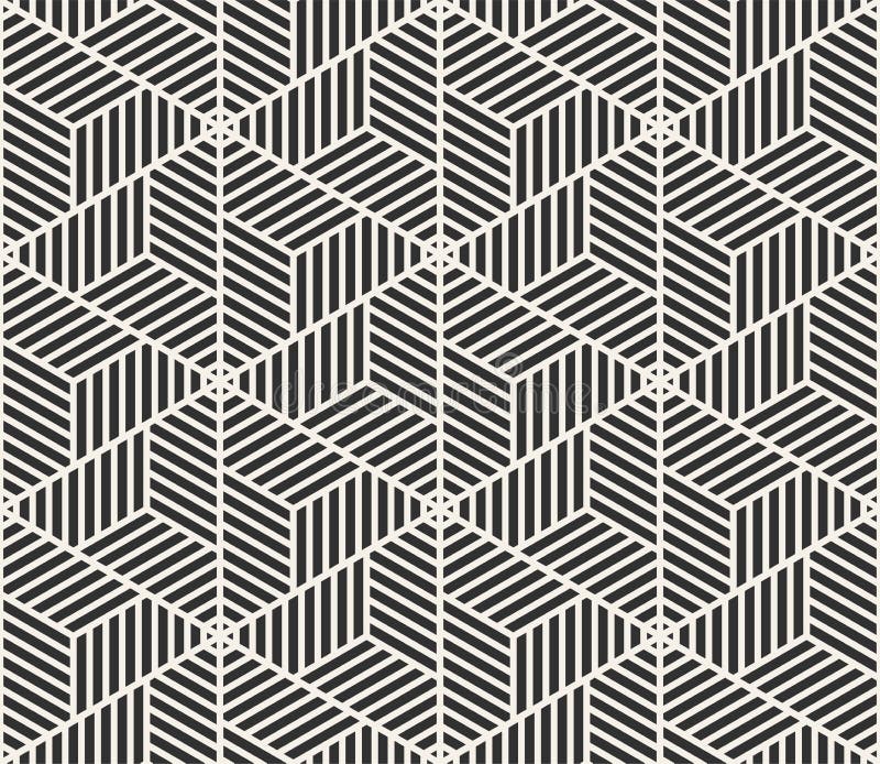 Vector Seamless Lines Pattern. Modern Stylish Triangle Shapes Texture ...