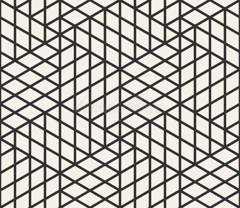Vector Seamless Lines Pattern. Modern Stylish Triangle Shapes Texture ...