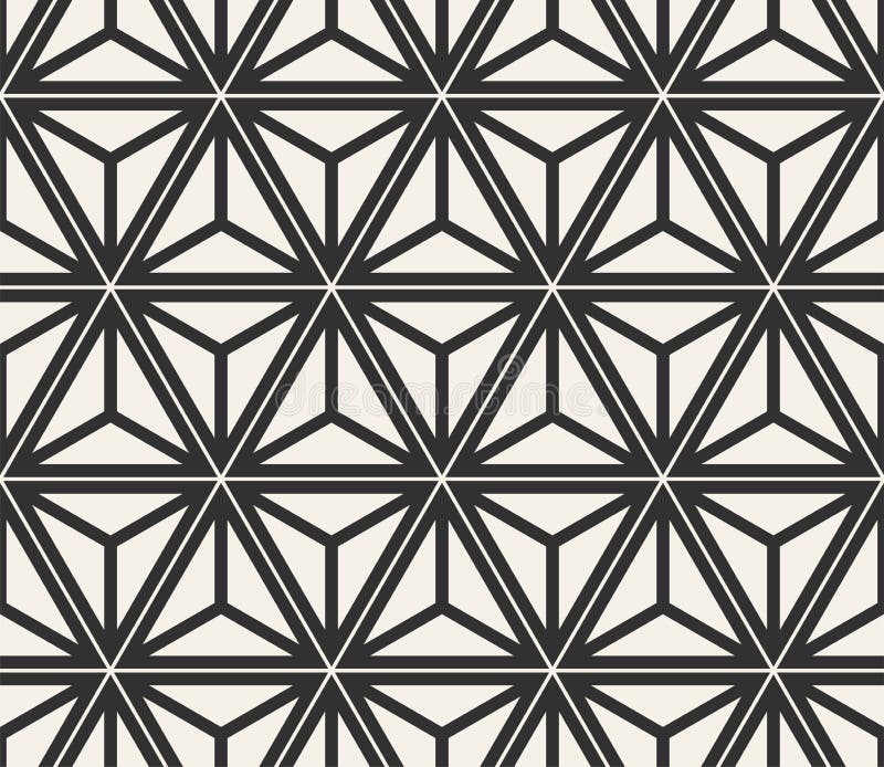 Vector Seamless Lines Pattern. Modern Stylish Triangle Shapes Texture ...
