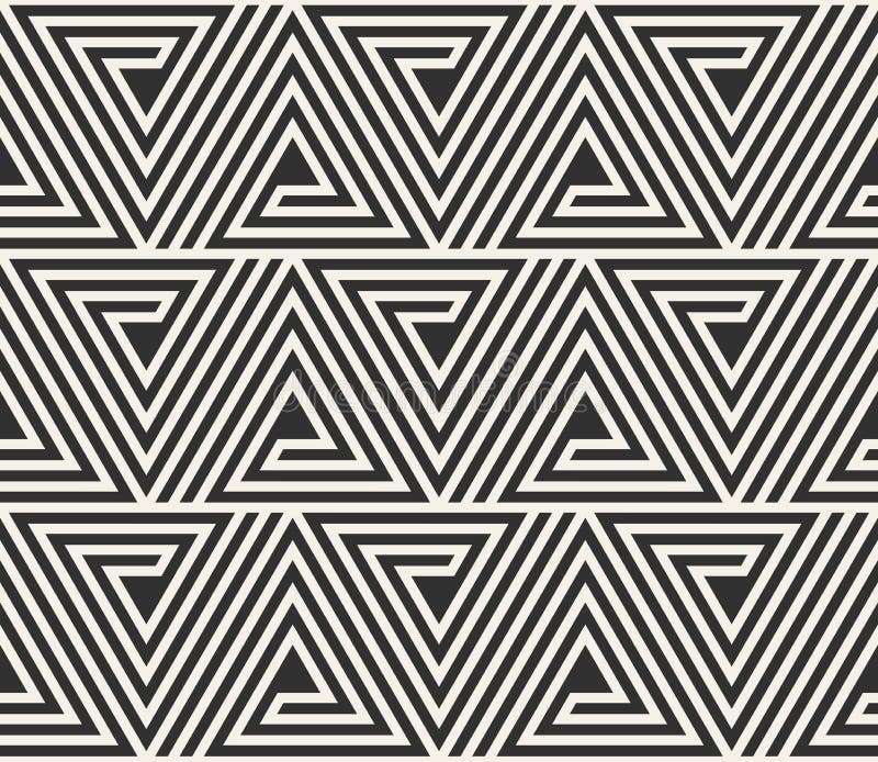 Vector Seamless Lines Pattern. Modern Stylish Triangle Shapes Texture ...