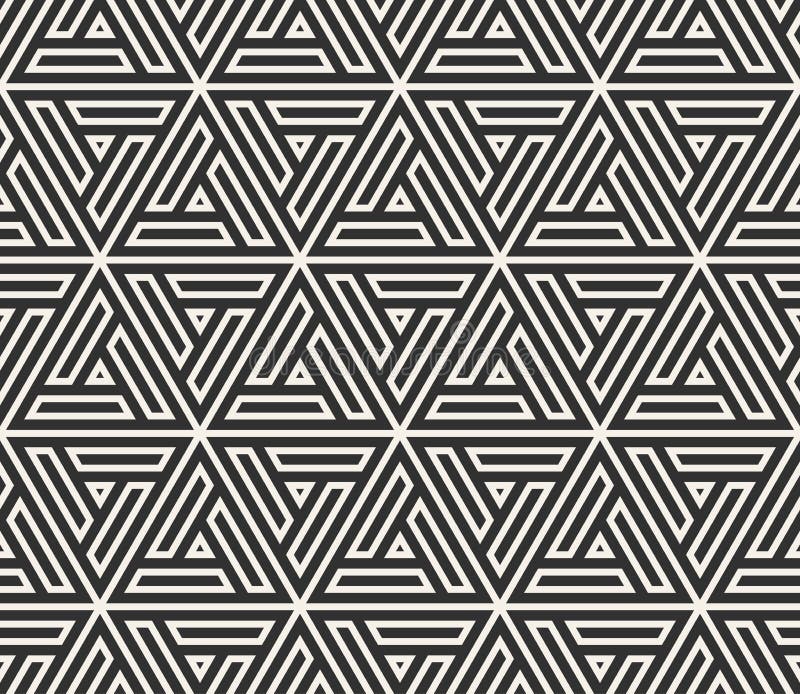 Vector Seamless Lines Pattern. Modern Stylish Triangle Shapes Texture ...