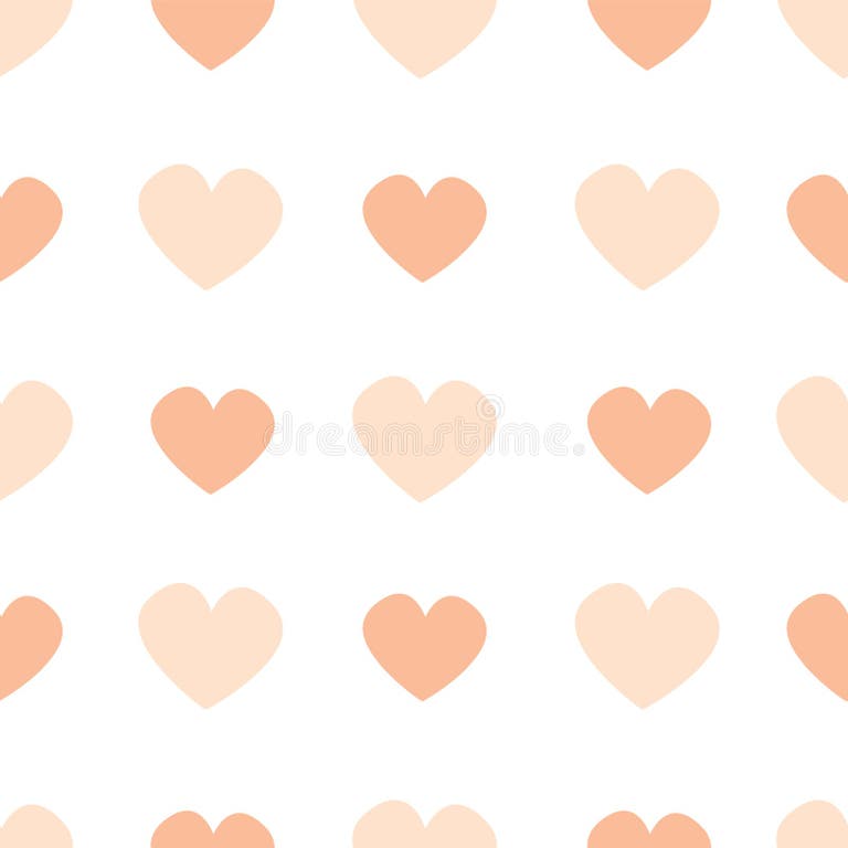 Vector Seamless Love Heart Pattern Pink and Red Heart in Regular ...