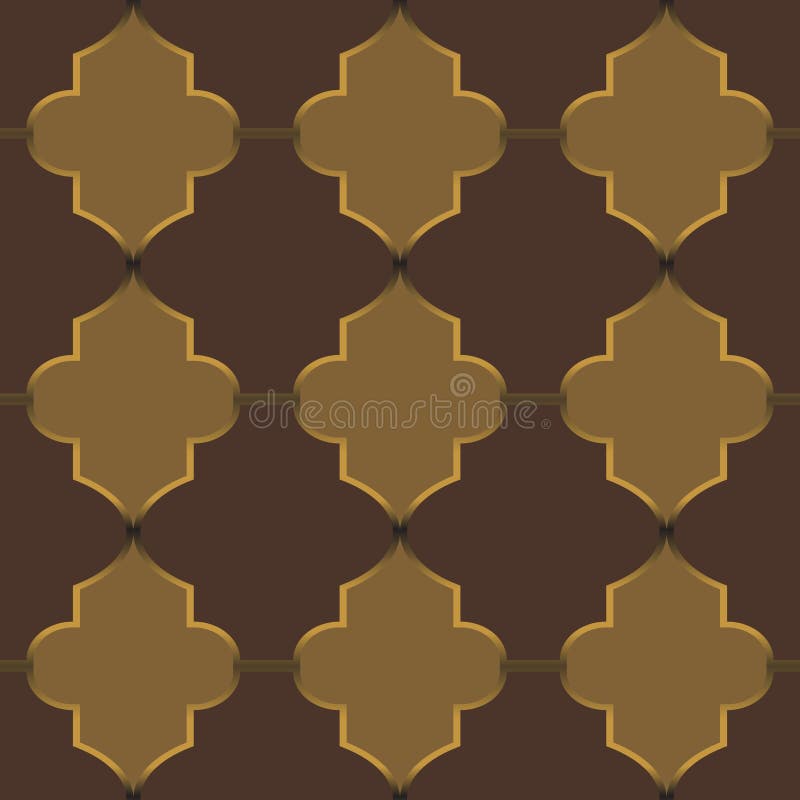 Vector Seamless Luxury Gold Moroccan Background. Stock Vector ...