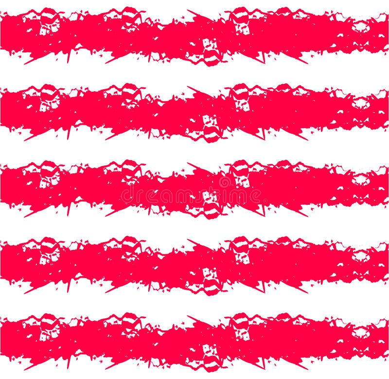 Vector Seamless Magenta Stripes on White Background. Stock Vector ...