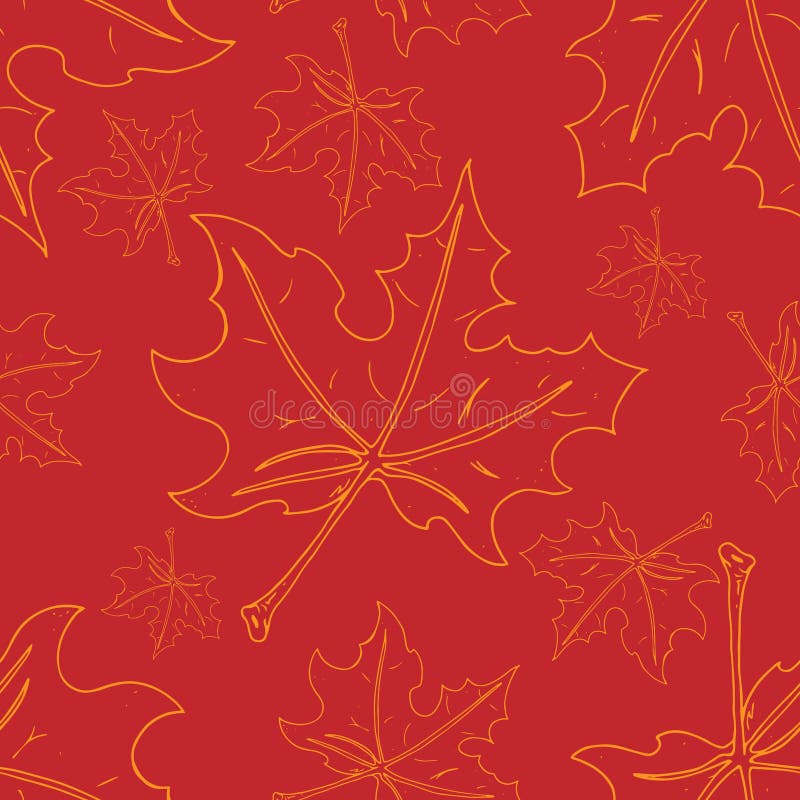 Maple Leaf Seamless Pattern. Vector of a Seamless Maple Leaf Pattern ... Maple Leaf Seamless Pattern. Vector of a Seamless Maple Leaf Pattern ...