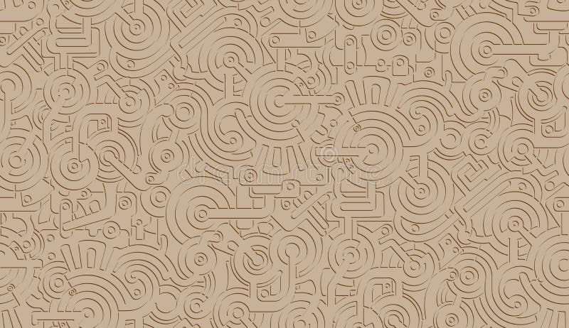 Seamless Vector Mechanical Pattern Texture. Isolated. Steampunk. Light ...