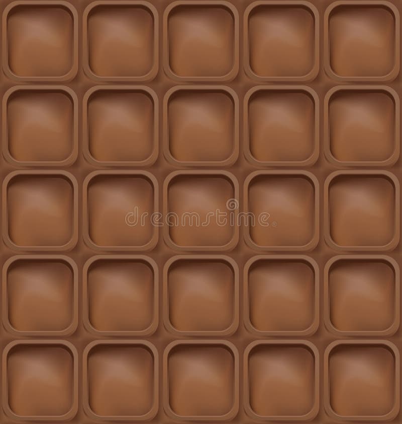 Vector Seamless Milk Chocolate Bar Pattern Stock Vector - Illustration ...