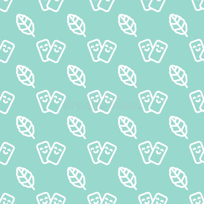 Vector Seamless Modern Dental Pattern Stock Vector - Illustration of ...