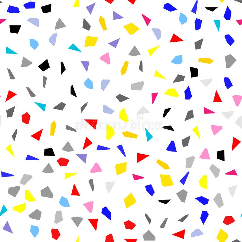 Vector Seamless Mosaic Art Pattern. Art Background. Stock Vector ...