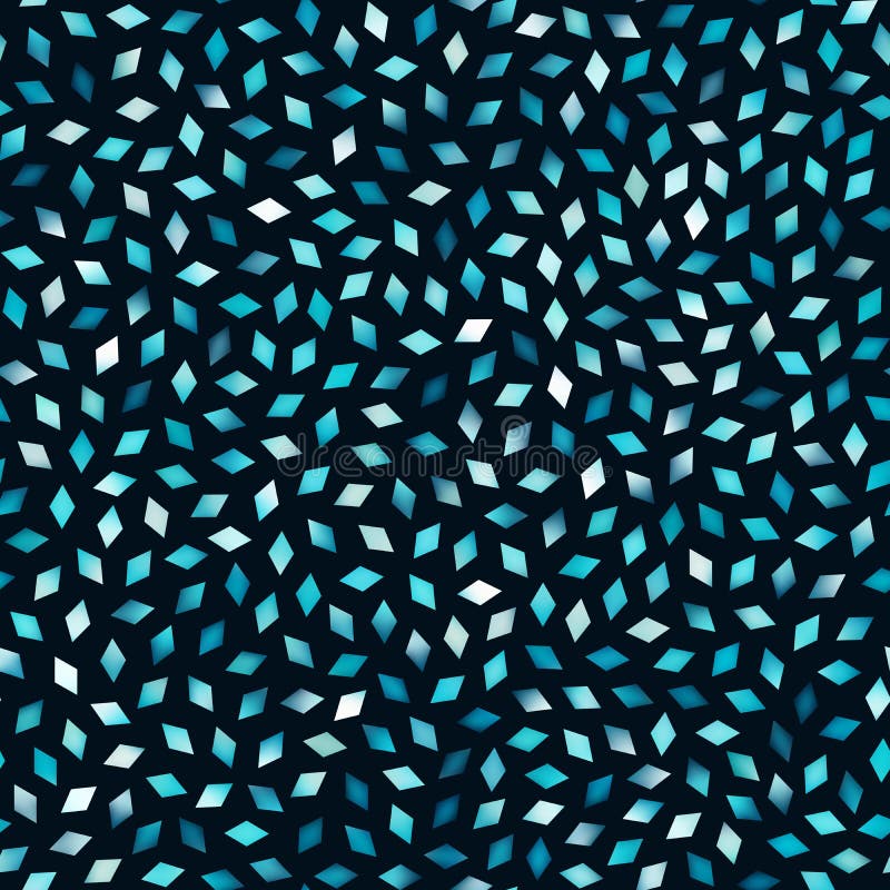 Vector Seamless Multicolor Blue Gradient Rhombus Jumble Pattern Stock ...