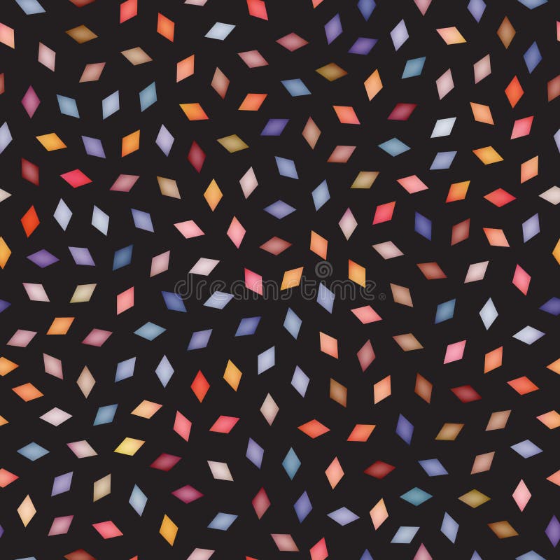 Vector Seamless Multicolor Gradient Rhombus Jumble Pattern Stock Vector ...