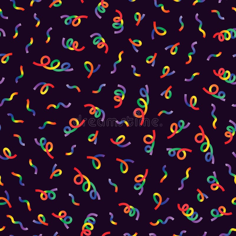 Vector Seamless Multicolor Memphis Style Confetti Lines Jumble Pattern ...