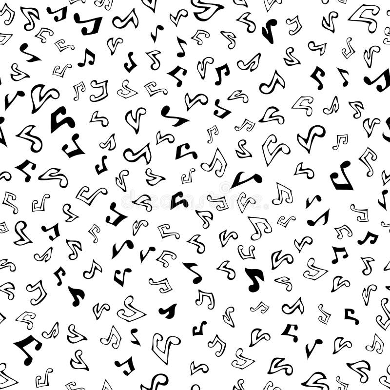 Vector Seamless Music Pattern. Stock Vector - Illustration of abstract ...