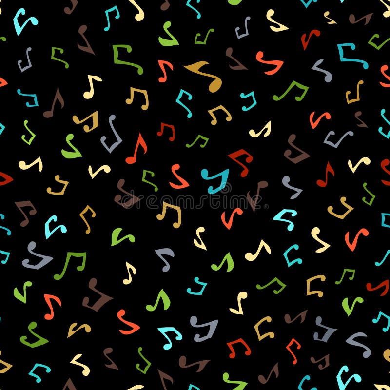 Vector Seamless Music Pattern. Stock Vector - Illustration of pattern ...