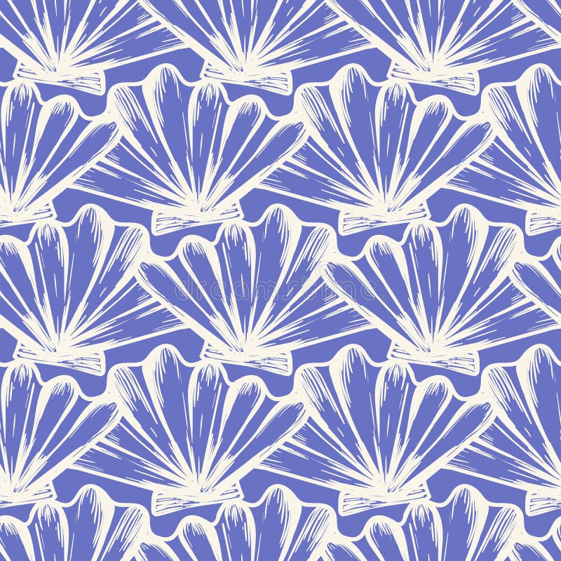 Nautical Pattern with Small Red Corals Stock Vector - Illustration of ...