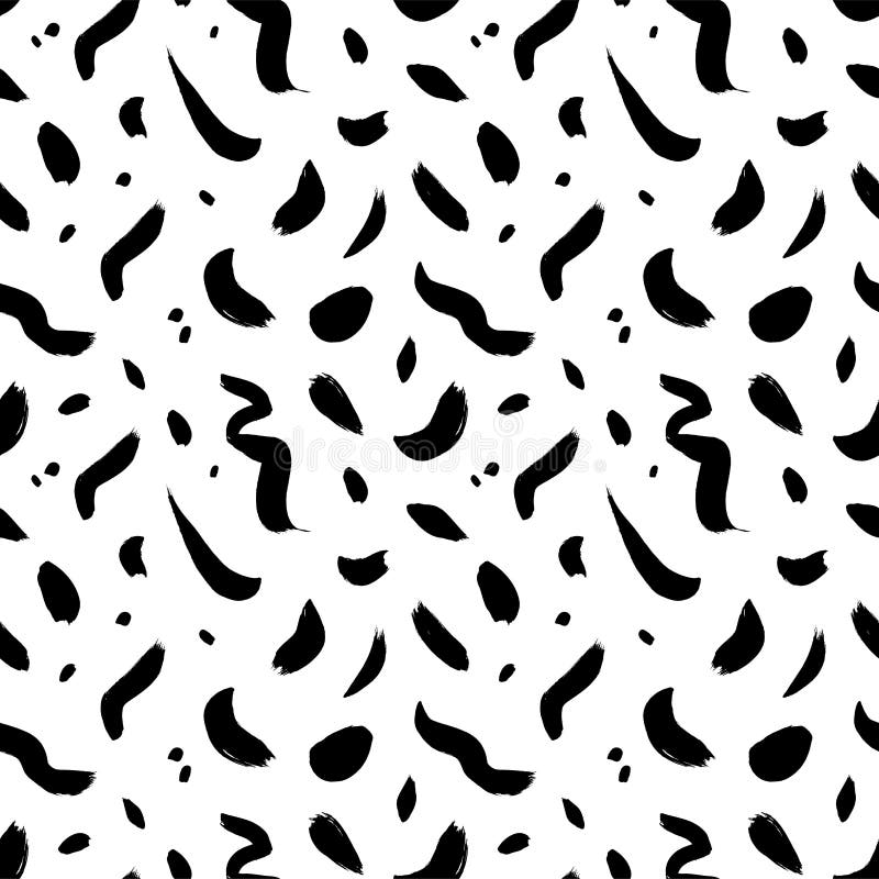 Vector Seamless Organic Pattern. Maze Organic Irregular Lines and Dots ...