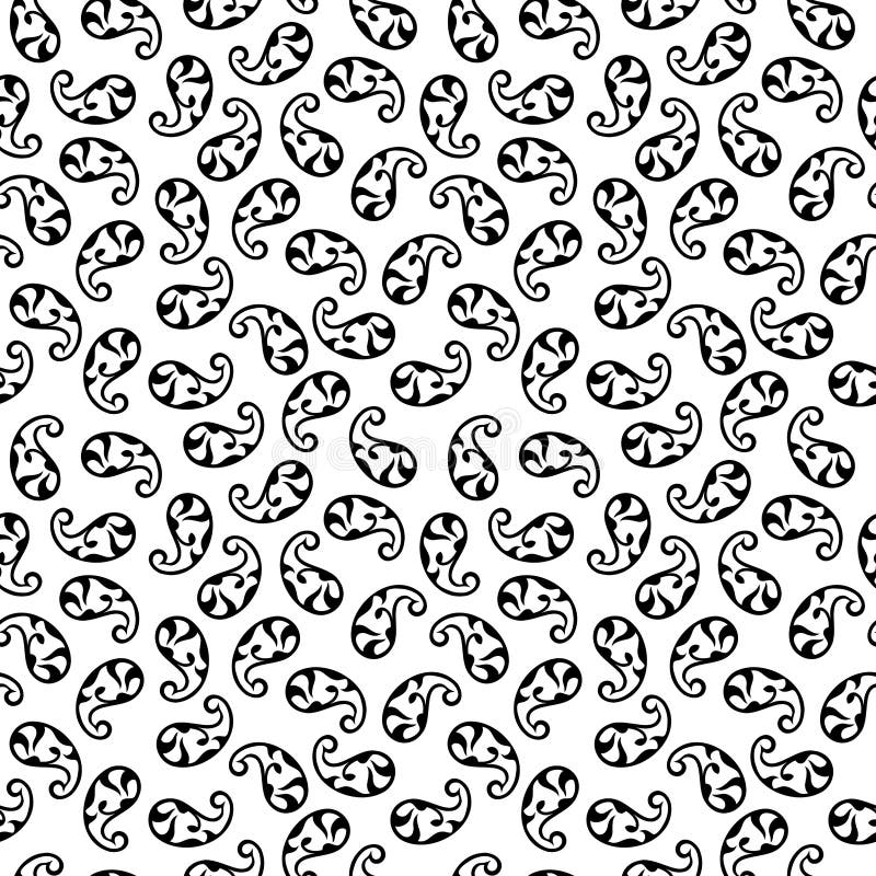 Vector Seamless Paisley Art Pattern Stock Vector - Illustration of ...