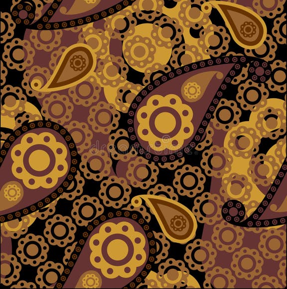 Vector Seamless Paisley Texture Stock Vector - Illustration of paisley ...