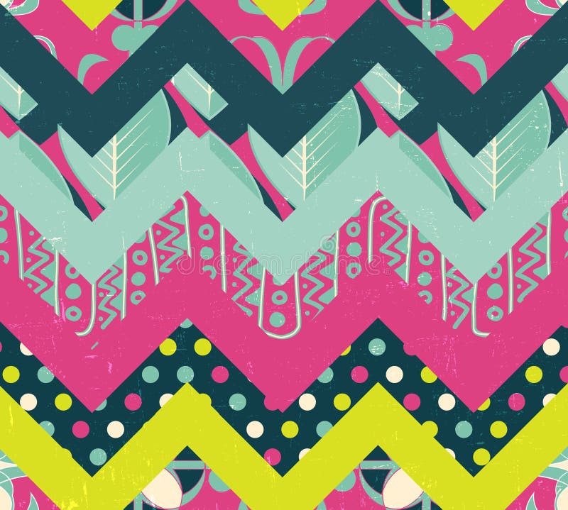 Vector Seamless Patchwork Style Geometric Pattern Stock Vector ...