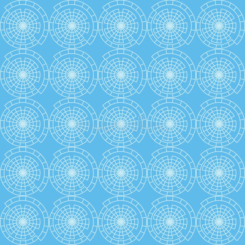 Vector Seamless Pattern of Abstract Circle Stock Vector - Illustration ...
