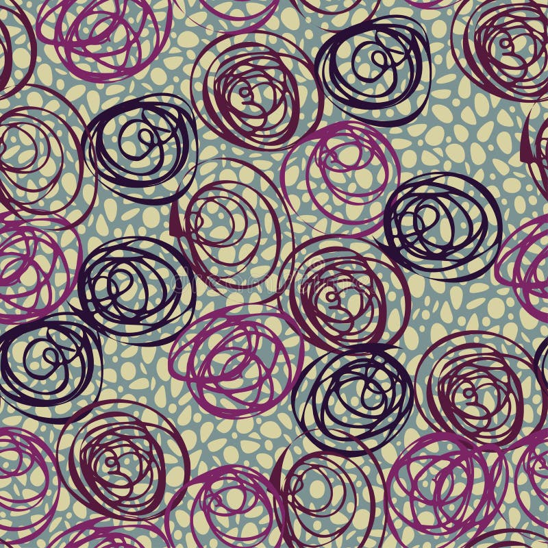 Vector Seamless Pattern of Abstract Geometrical Figures in Shape of ...