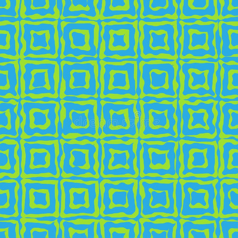 Vector Seamless Pattern with Abstract Green Squares. Stock Vector ...