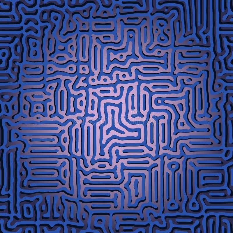 Vector Seamless Pattern. Abstract Organic Stylish Texture with Smooth ...