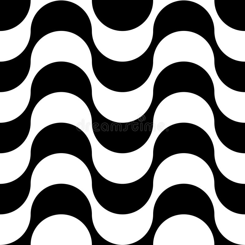 Linear Waves Seamless Pattern, Repeating Background. Stock Vector ...