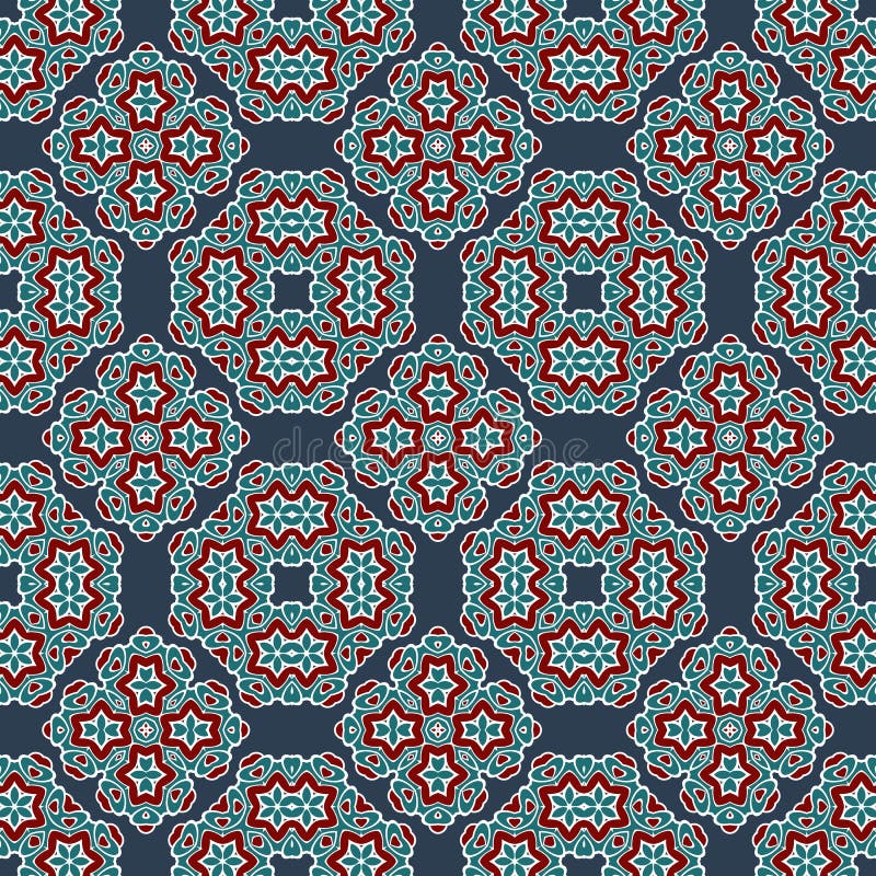 Vector Seamless Pattern. Abstract Stylish Stock Vector - Illustration ...