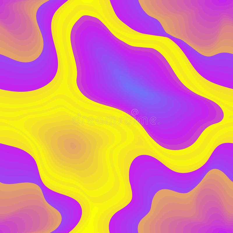 Vector Seamless Pattern, Acid Liquid Lines Stock Vector - Illustration ...