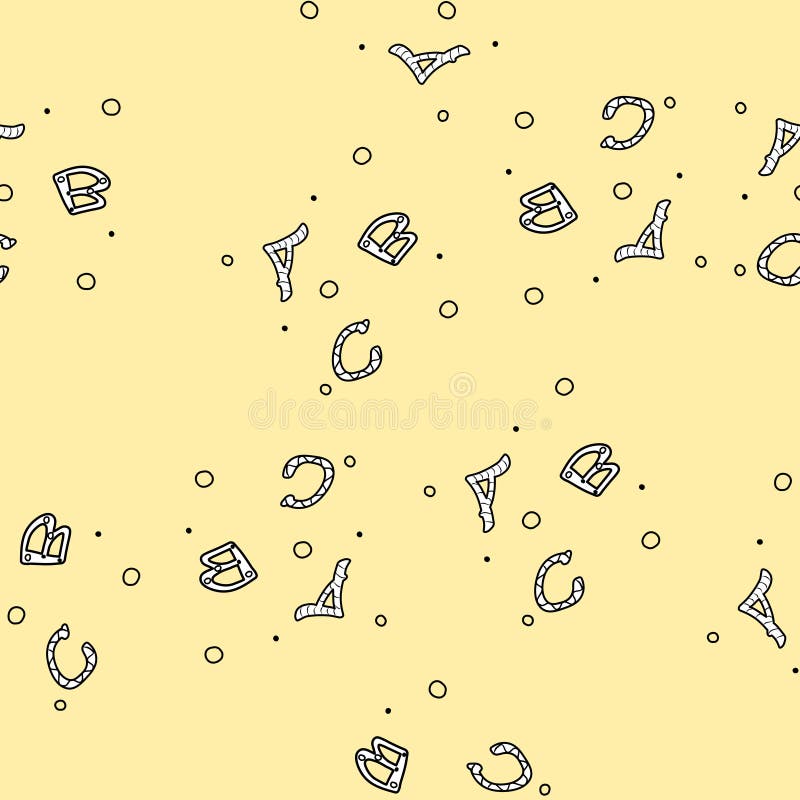 Vector Seamless Pattern Alphabet Background. Beautiful Continuous ...