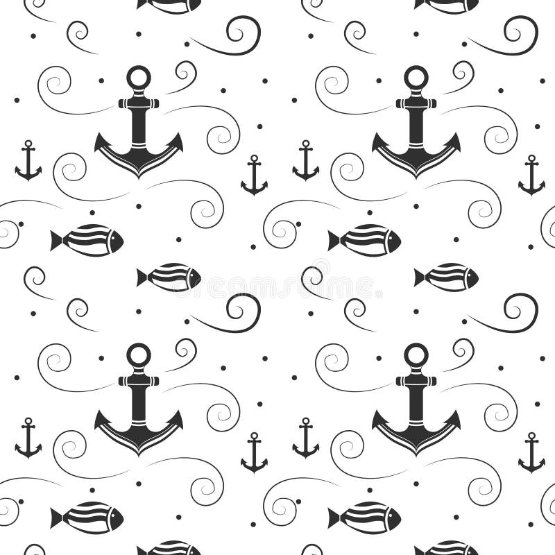 Anchor Fish Stock Illustrations – 10,659 Anchor Fish Stock ...