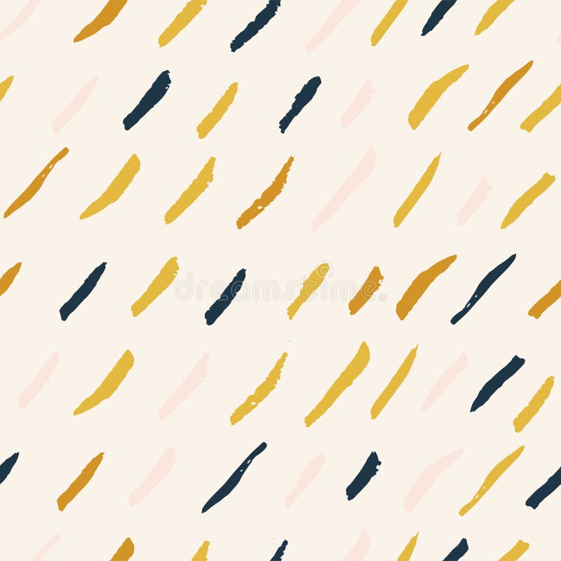 Vector Seamless Pattern. Artistic Pattern with Brush Stroke. Tileable ...