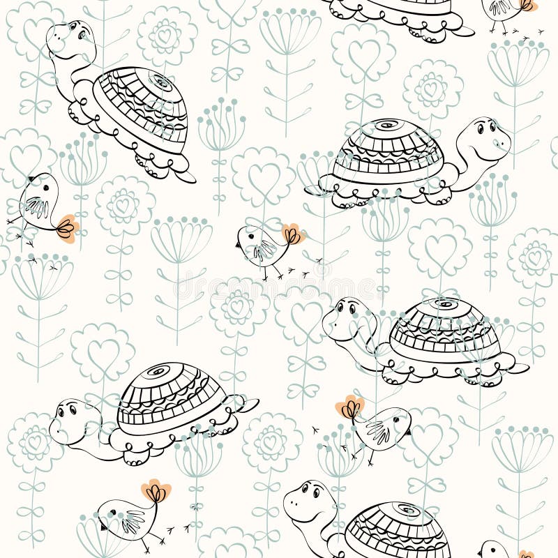 Vector seamless pattern stock vector. Illustration of drawing - 70816673
