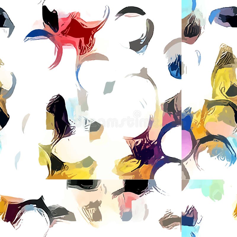 Vector Seamless Pattern Background in Modern Style Stock Vector ...