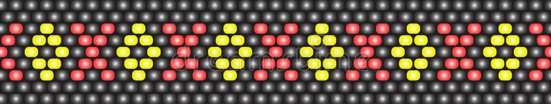 Vector Seamless Pattern of Beads, Abstract Background Stock ...