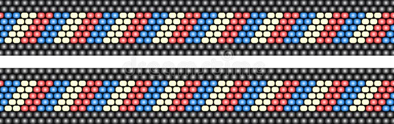 Vector Seamless Pattern of Beads, Abstract Background Stock ...