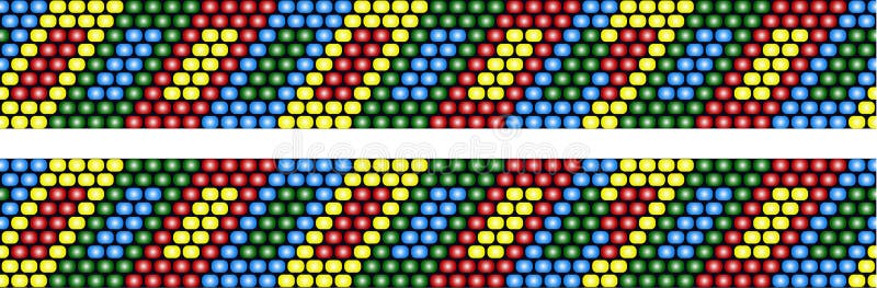 Vector Seamless Pattern of Beads, Abstract Background Stock ...