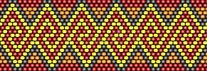 Vector Seamless Pattern of Beads, Abstract Background Stock ...