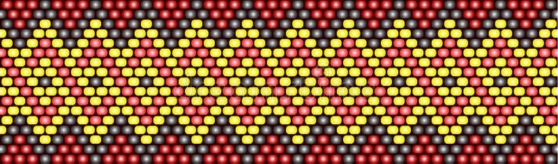 Vector Seamless Pattern of Beads, Abstract Background Stock ...