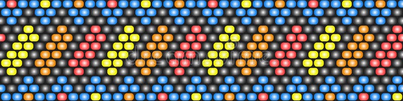 Vector Seamless Pattern of Beads, Abstract Background Stock ...