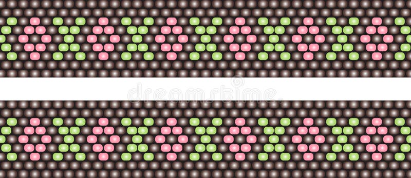Vector Seamless Pattern of Beads, Abstract Background Stock ...