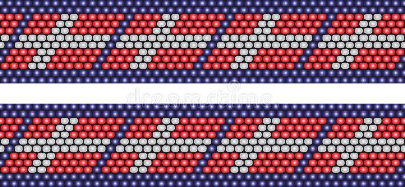 Vector Seamless Pattern of Beads, Abstract Background Stock ...